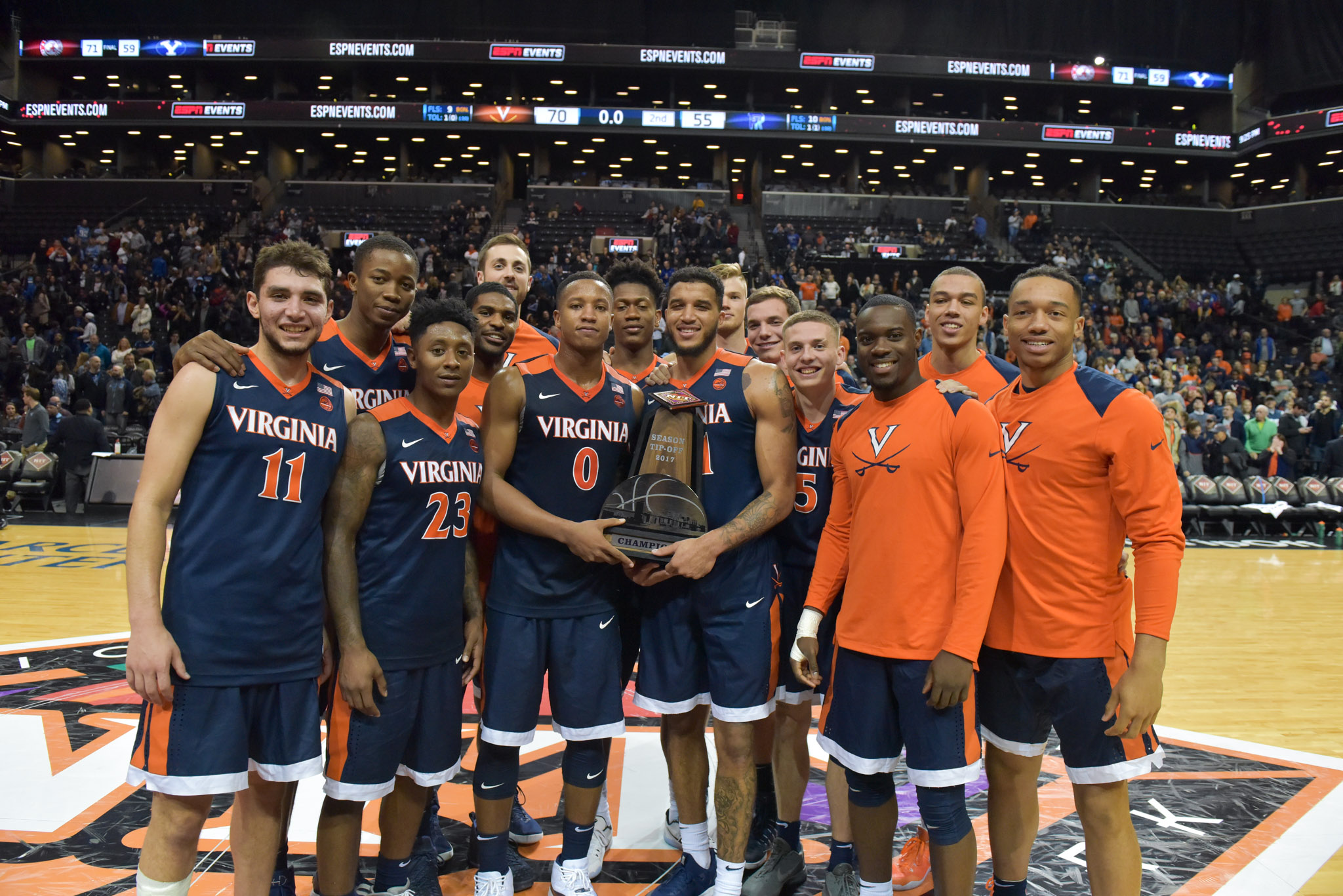 Virginia Wins 2017 NIT Season Tip-Off, Wilkins Named MVP After Career ...